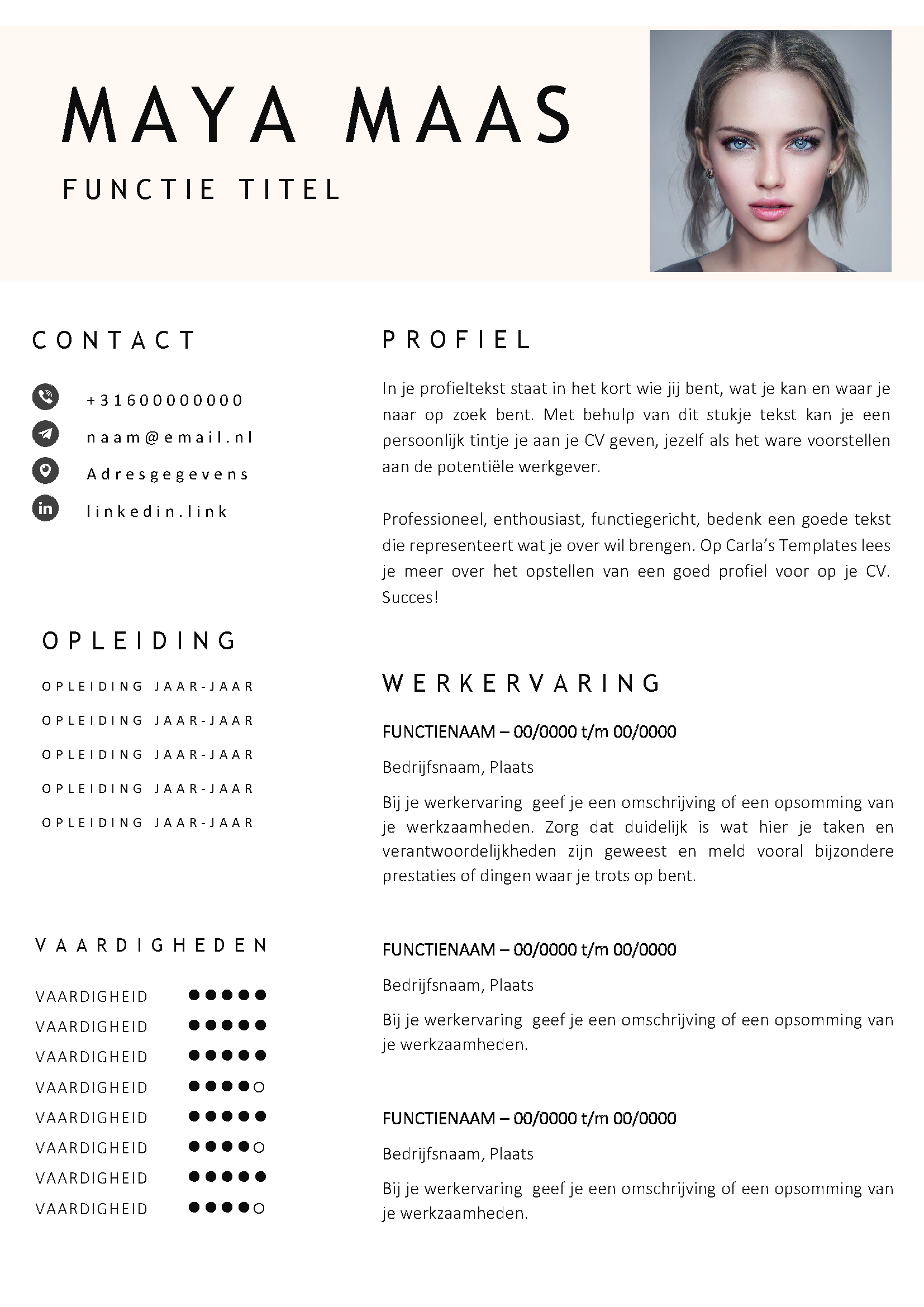 Gratis Cv Voorbeeld Sjablonen Profielfoto Zakelijke U - vrogue.co Gratis Cv Voorbeeld Sjablonen Profielfoto Zakelijke U - vrogue.co
