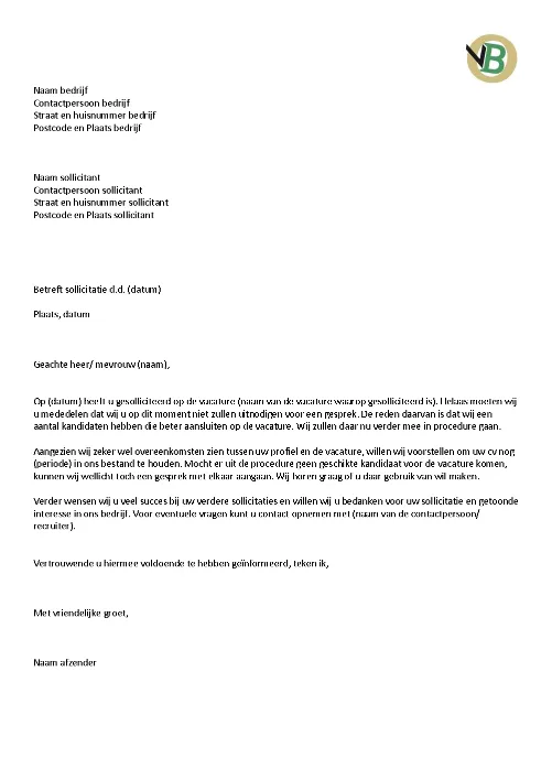 Voorbeeld Afwijzing Sollicitatie - vrogue.co Voorbeeld Afwijzing Sollicitatie - vrogue.co